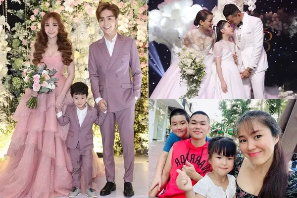 Những sao nữ Vbiz ôm theo con riêng đi lấy chồng vẫn được 'cưng như ...