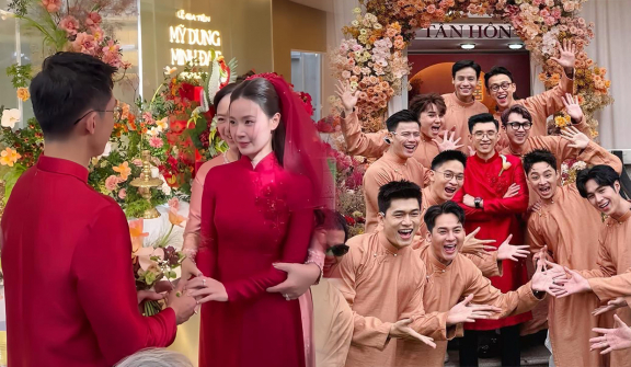 Đám hỏi Midu và thiếu gia Minh Đạt: tráp lễ hoành tráng, đậm chất hào môn